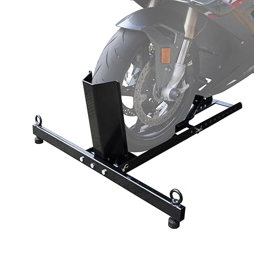 Torin ATRM05012B Motorcycle Trailer Wheel Chock: Adjustable Heavy-Duty ...