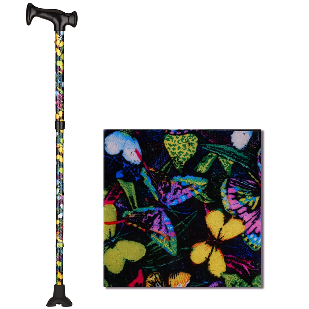 NOVA Medical Folding Cane with Mini Quad Tip, Butterfly for sale ...
