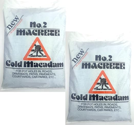 MACRETE COLD LAY MACADAM TARMAC ASPHALT POT HOLE REPAIR ROAD PATH CAR ...