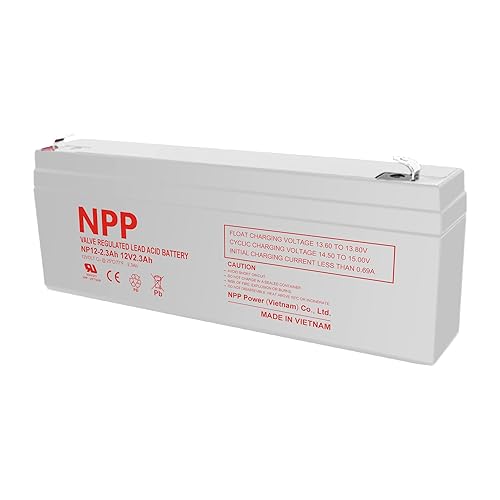 NPP NP12-2.3Ah (T1) 12V 2.3Ah Rechargeable SLA Battery for Electronic ...
