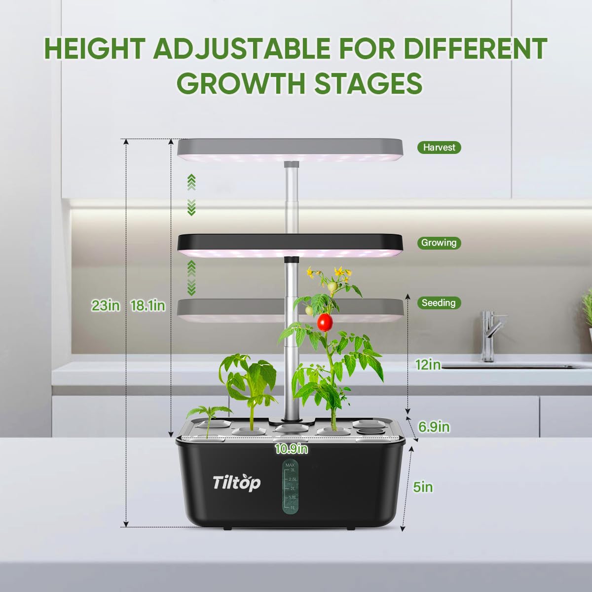 Mua TILTOP Hydroponics Growing System 8 Pods Indoor Herb Garden with ...