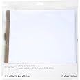 Amazon.com: 20 Sheets 12" x 12" White Scrapbook Refill Pages by ...