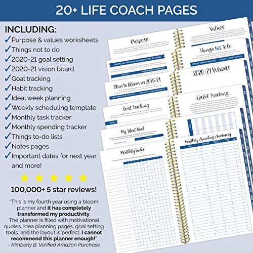 bloom daily planners 2020-2021 Academic Year Day Planner & Calendar ...