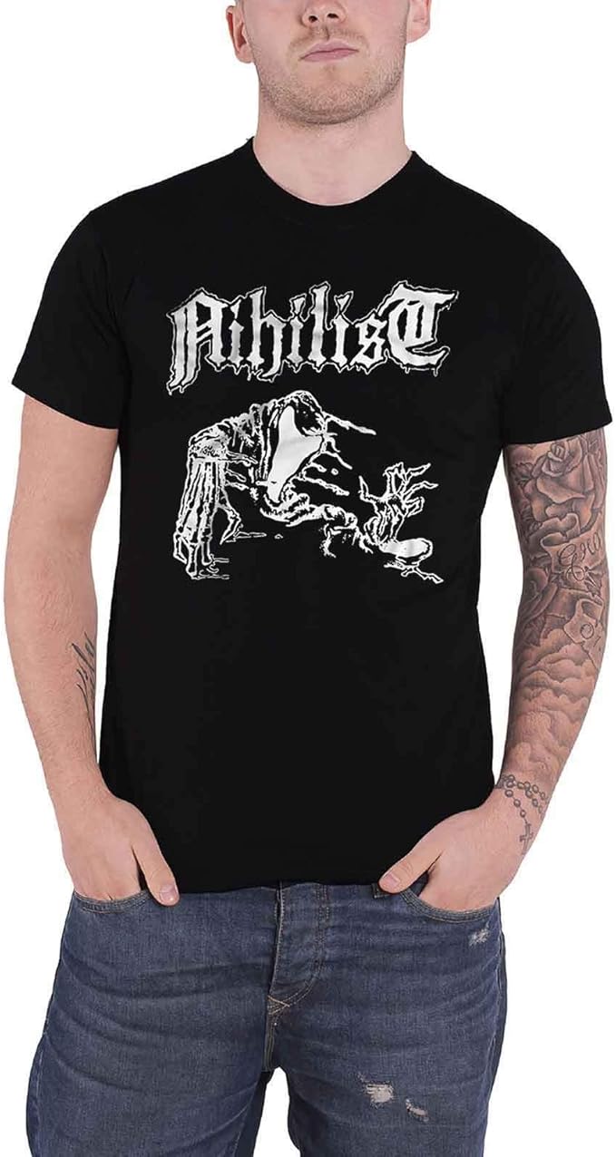 Nihilist T-shirt Carnal Leftovers Band Logo officiel Mens Noir - Noir ...