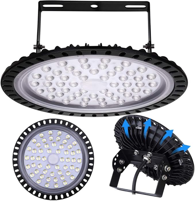 UFO Led Lights 200W, 20000LM High Bay Led Shop Lights - 6000K-6500K ...