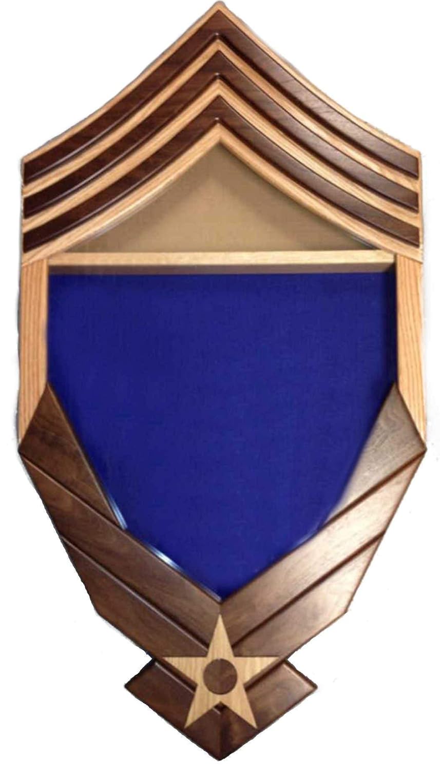 Amazon.com: E-9 Air Force Logo/Chief Master Sergeant (CMSgt) Shadow Box ...