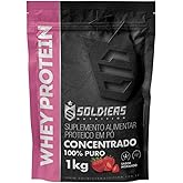 Whey Protein Concentrado 1Kg - Natural - 100% Puro Importado - Soldiers Nutrition | Amazon.com.br