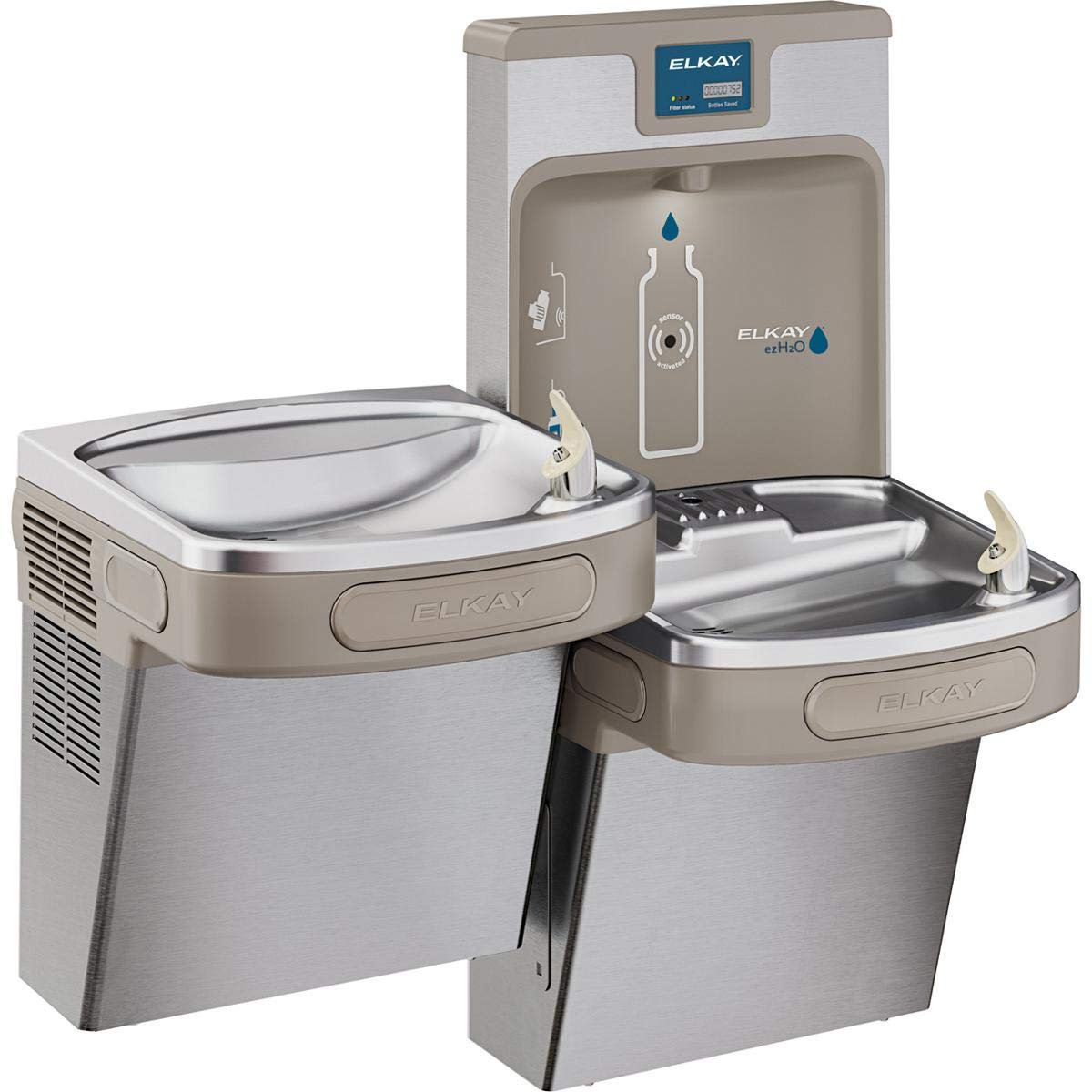 Mua Elkay LZSTL8WSSP Enhanced ezH2O Bottle Filling Station & Versatile Bi-Level ADA Cooler ...
