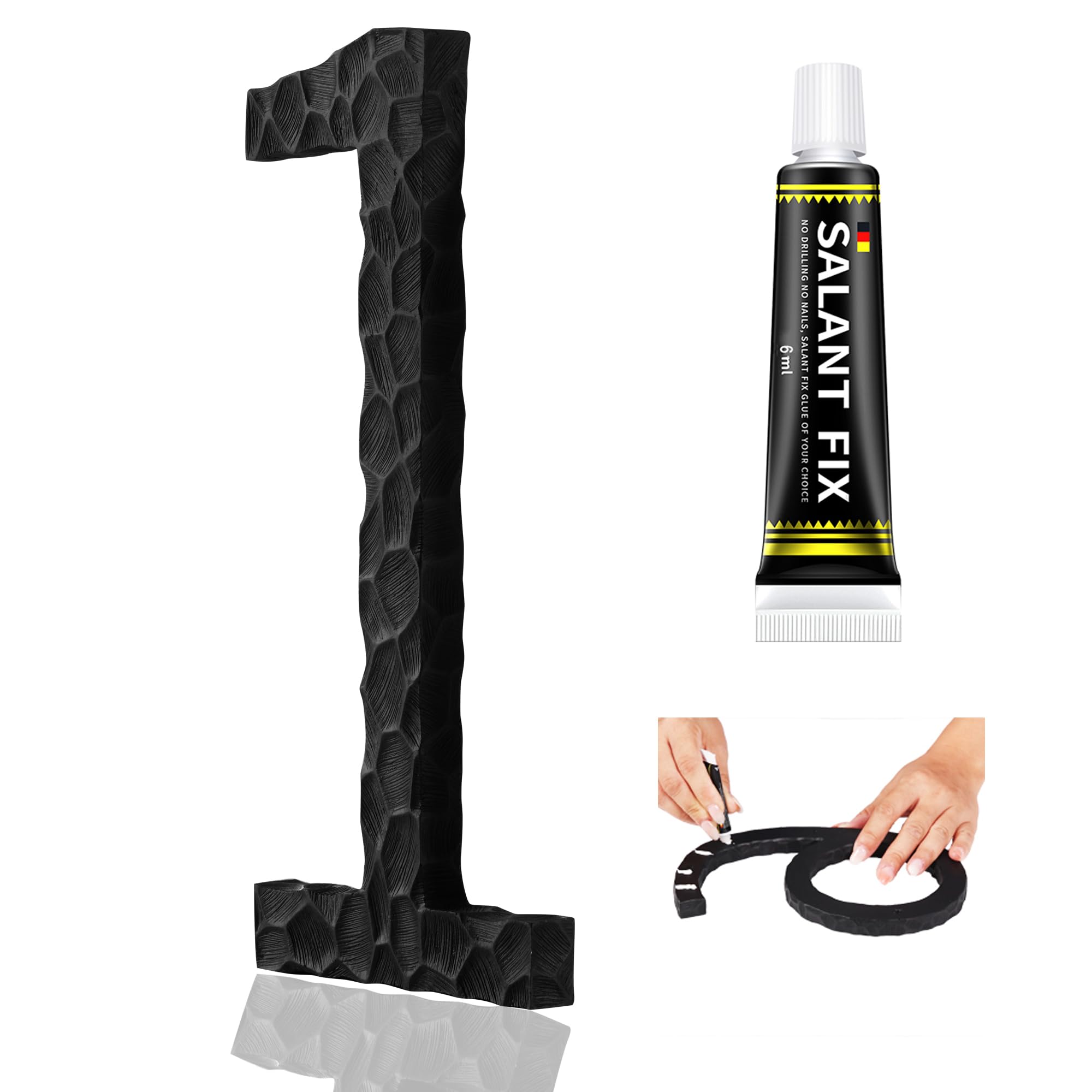 8 Inch Self-adhesive House Numbers for Outside Stick On, Mailbox ...