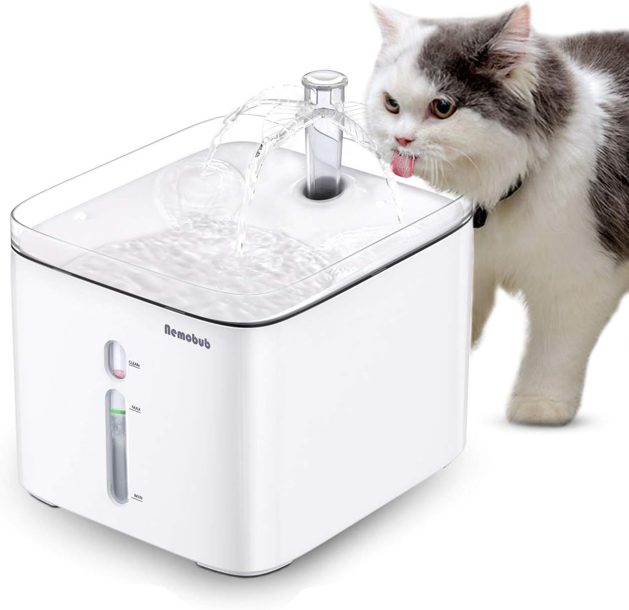 Nemobub Katzen Trinkbrunnen, Wasserspender für Hunde, Upgrade 3L Hochleistungs 3 ...