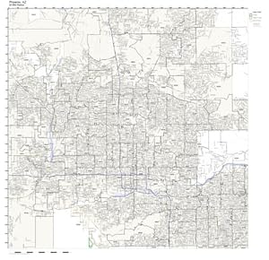 Zip Codes Phoenix Arizona Map