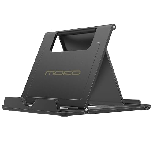 MoKo Phone/Tablet Stand, Foldable Tablet Holder Compatible with iPhone ...
