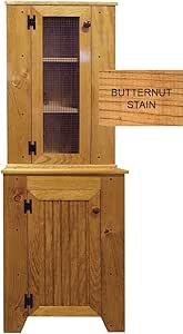 Amazon.com: Corner Cabinet Set (Butternut Stain): Home & Kitchen