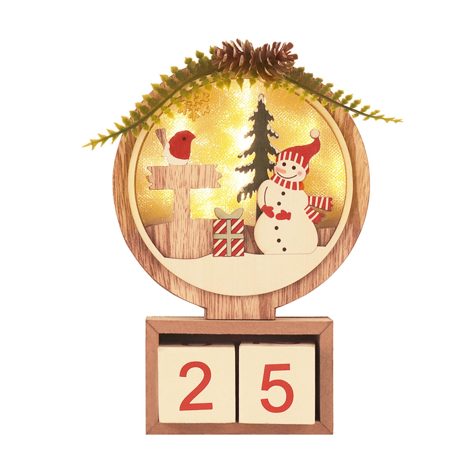 Mua Christmas Advent Calendar, Wooden Countdown Calendar Decorations ...
