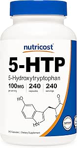 Amazon.com: Nutricost 5-HTP 100mg, 240 Capsules (5-Hydroxytryptophan ...