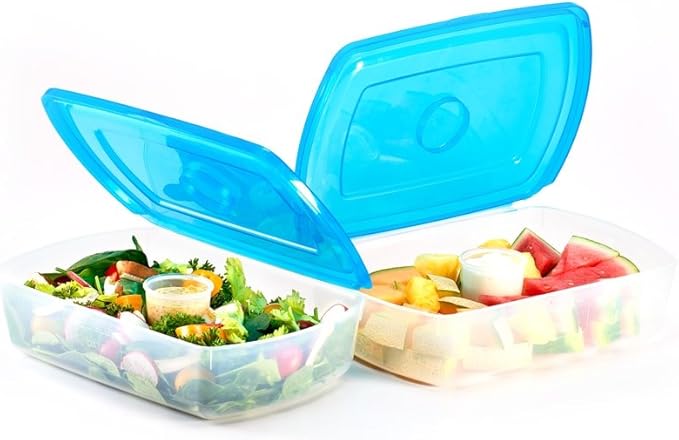 Amazon.com: Mr Lid Premium Food Storage Container, Salad with Cup (48oz ...