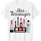 Amazon.com: Wonmelody Little Miss Threenager 3rd Birthday Decorations ...