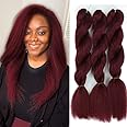 Amazon.com : Kinky straight Vixen Crochet Bundles crochet hair 16inch Natural Black Yaki Premium ...