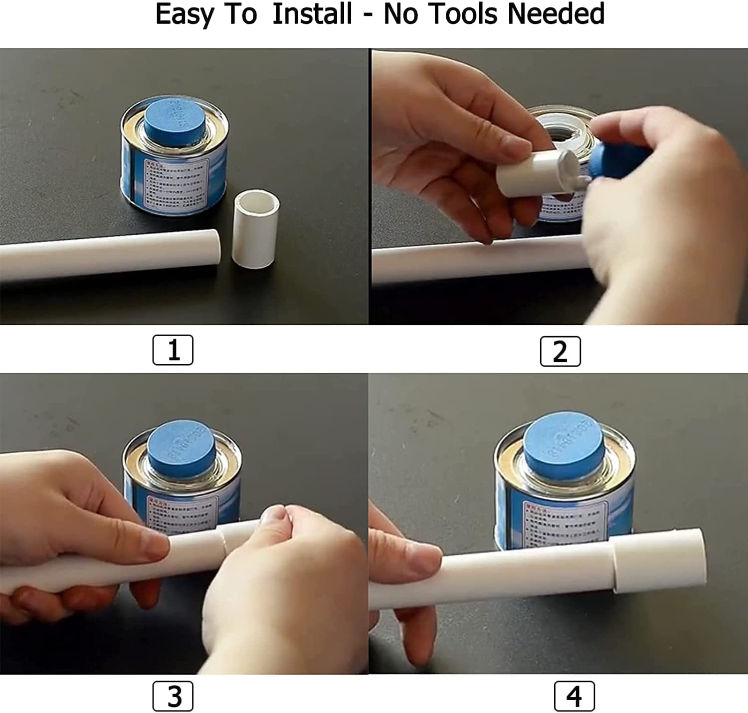 Mua 4" PVC Pipe Coupling Adapter Pipe Fittings (Socket x Socket ...