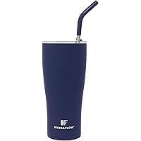 Amazon.com | HYDRAFLOW Capri - 30oz Tumbler with Straw - Triple Wall ...