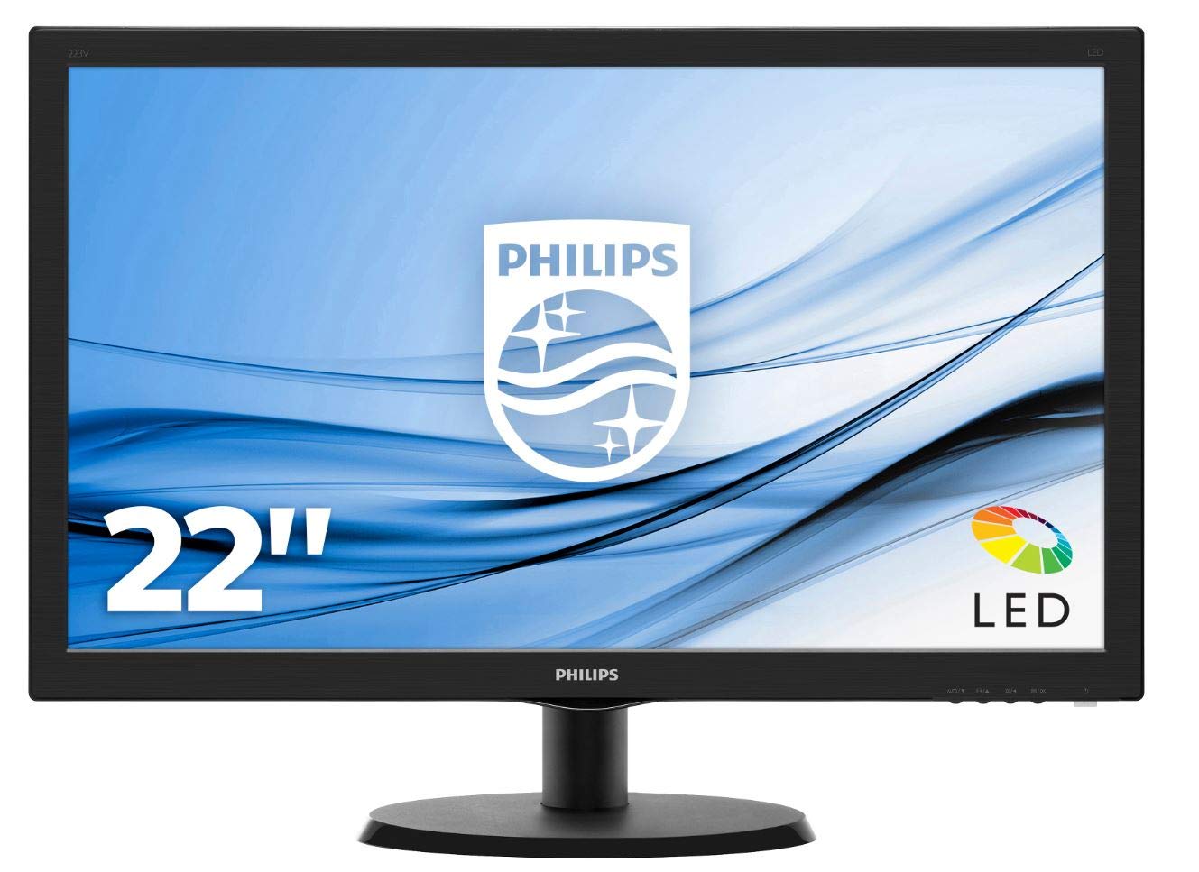 Philips 223V5LHSB2/00 21.5 -Inch LCD/LED Monitor - Black: Amazon.co.uk ...