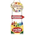 Amazon.com : HOURIA Welcome to Our Classroom Door Sign,Every Child is ...