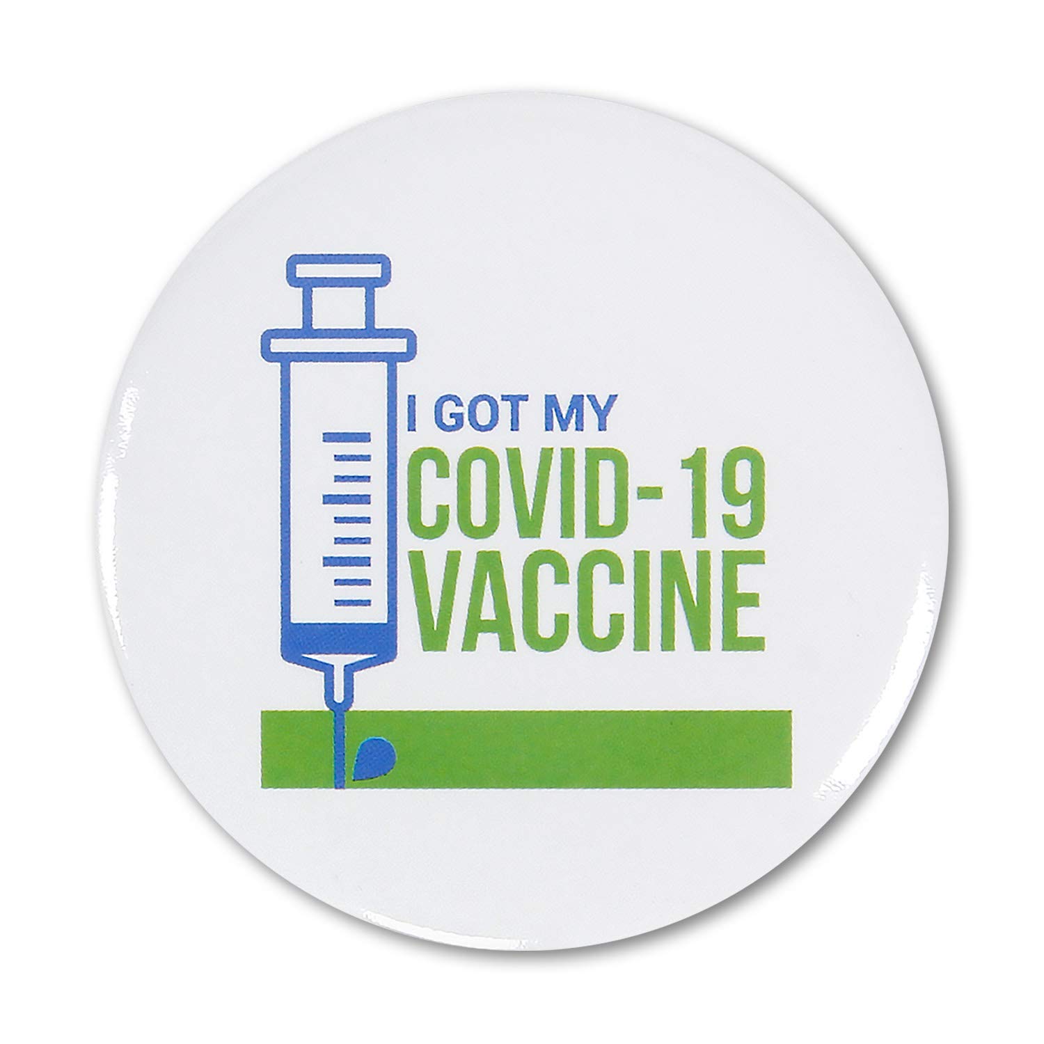 2 inch Round - I Got My Vaccine Pins Pinback Buttons Badges - I was ...