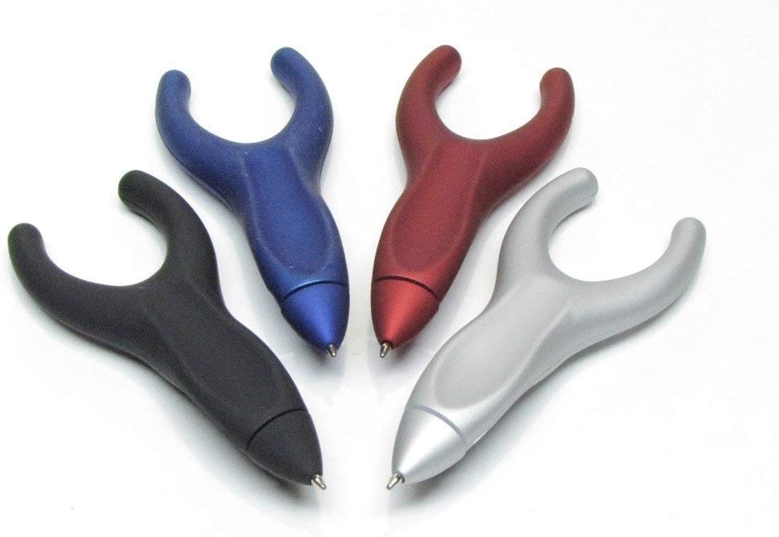 Penagain Ergosof, Ballpoint Pen, Set of 4 Colors: Black, Silver, Red ...