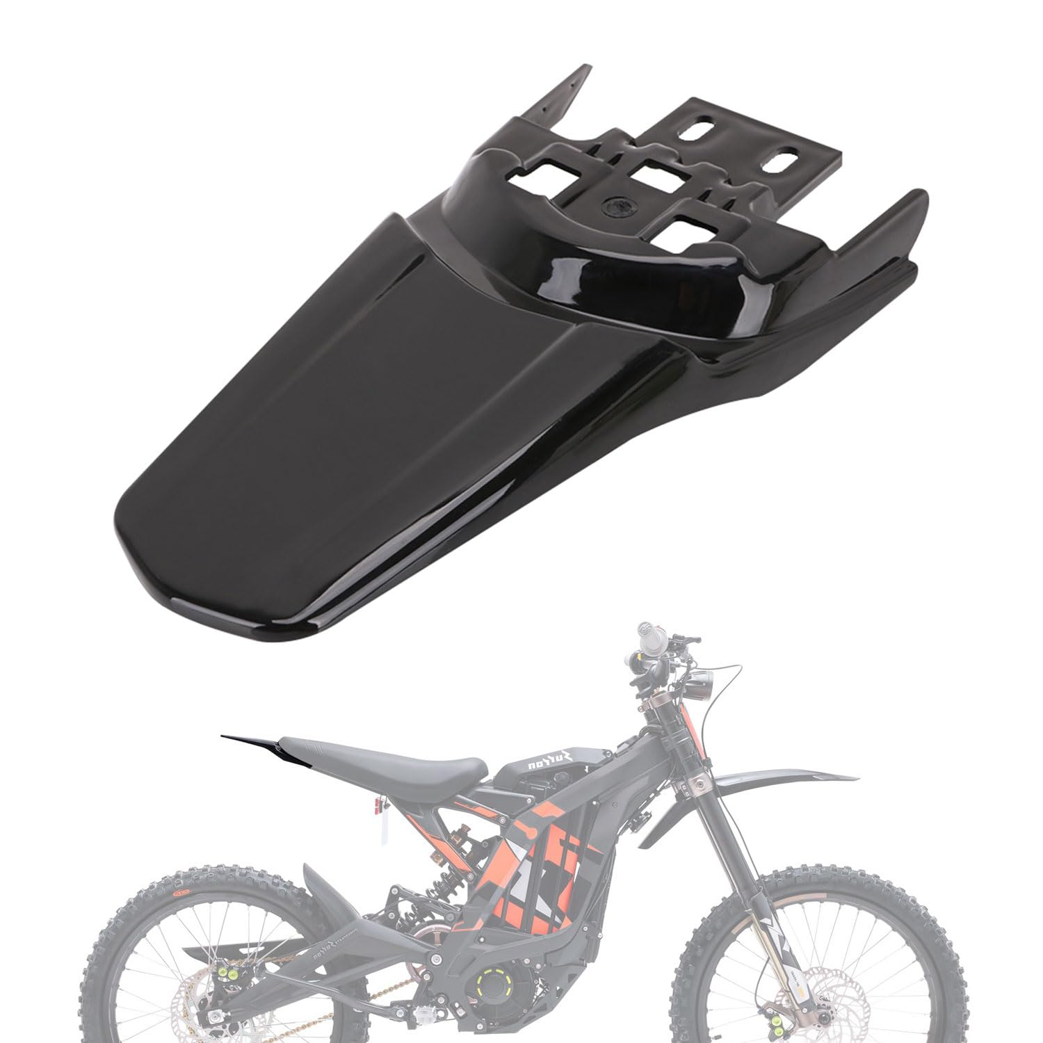JFG RACING Sur Ron Rear Fender,Motorcycle Rear Fender Mudguard Plastic ...