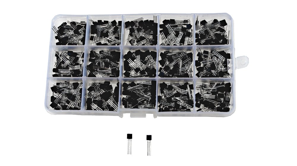 Transistors with Clear Plastic Box 40pcs for Each Value XLX T0-92 Power ...