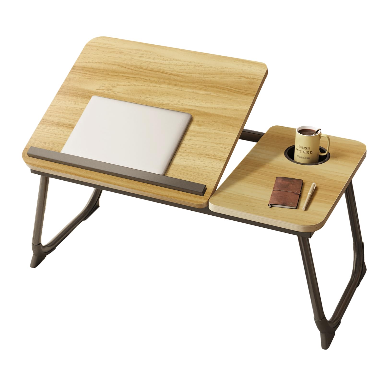 YPRNM Bed Desk for Laptop, Foldable Laptop Table for Bed and Sofa, Bed ...