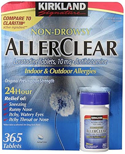 Kirkland Signature QQWS Non Drowsy Allerclear Loratadine Tablets ...