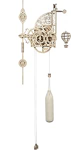 Amazon.com: UGEARS Aero Clock 3D Wooden Puzzles for Adults and Kids ...