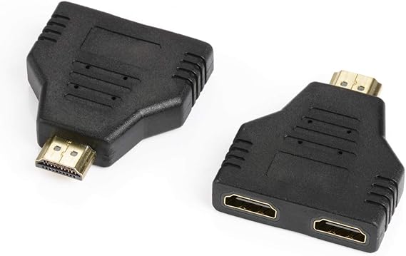 Amazon.com: J&D 2-Pack HDMI to Dual HDMI Adapter, Gold-Plated 1 to 2 ...