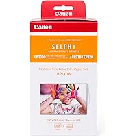 Canon RP-108 Ink/Paper Set Postcard Size - 108 Prints : CANON: Amazon ...
