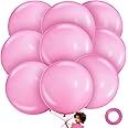 Amazon.com: LEEZZIZZ Pink Giant Balloons 36 Inch Large Balloons Latex ...