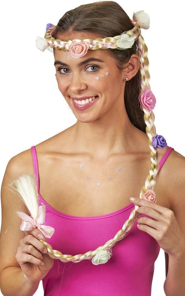 Andrea Moden Princess headband with braid and flowers – Blond – with ...