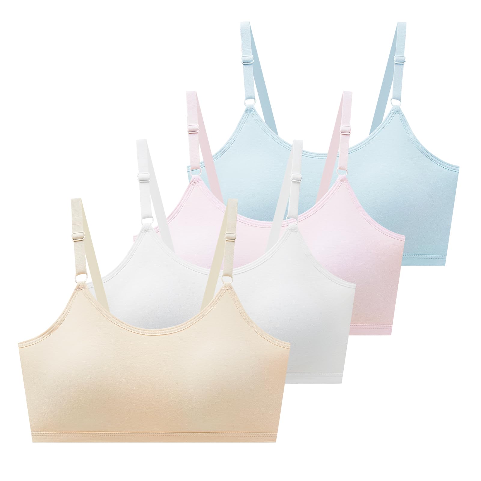 SALIA GIRL Sport Cami Bras Cotton for Teens Girls Training Bras 10-16 ...