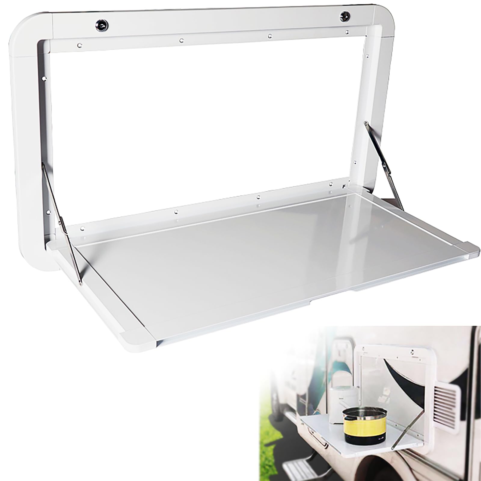 HWHongRV Foldable Rv Tables, 31.5 x 17.7 inchs Campervan Outside Picnic ...