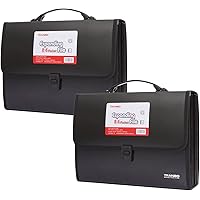 Amazon.com : 2 Pack 26 Pockets Accordion File Organizer with Handle,TRANBO Letter Size/A4 ...