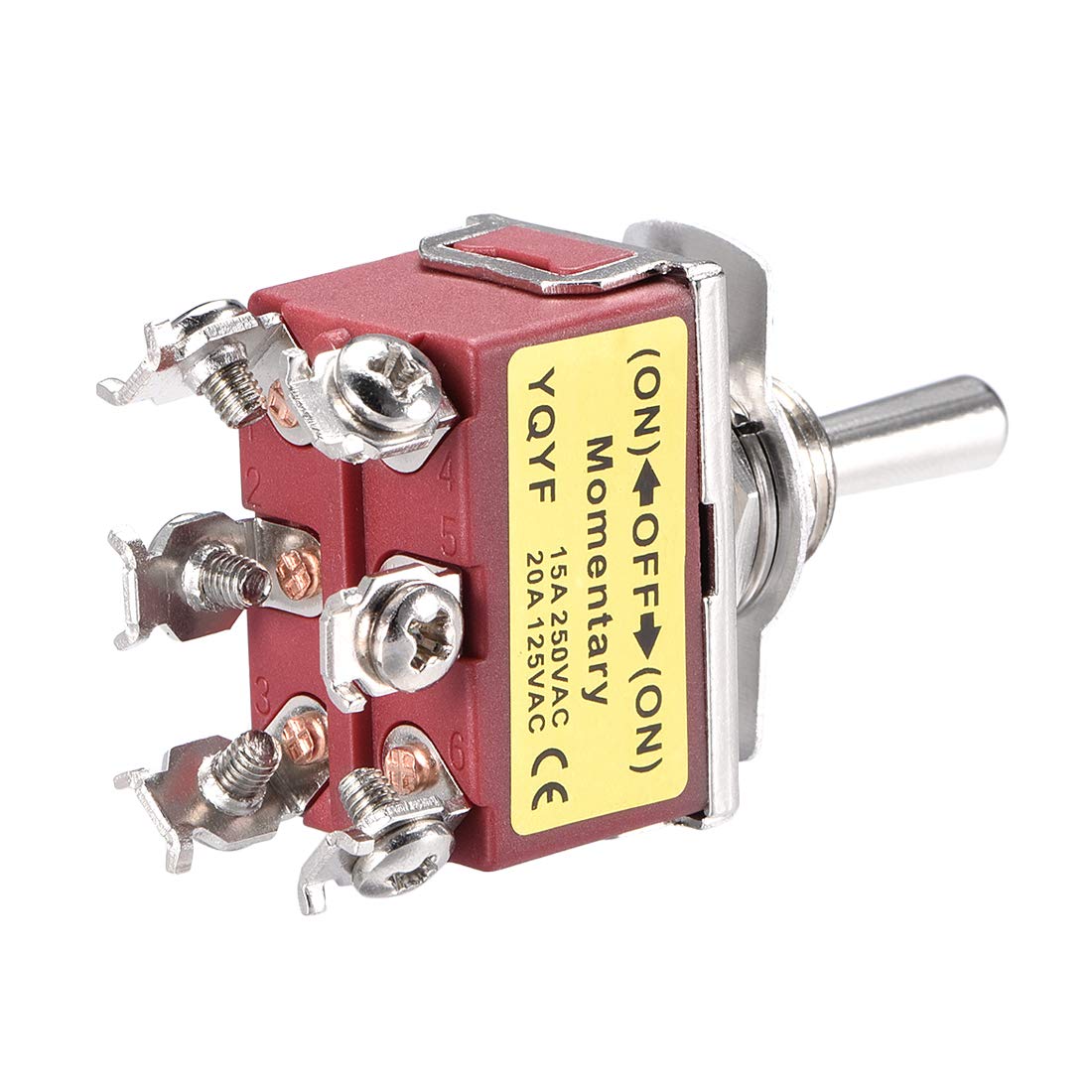 Toggle Switches uxcell Lacthing Rocker Toggle Switch 3 Positions Heavy ...