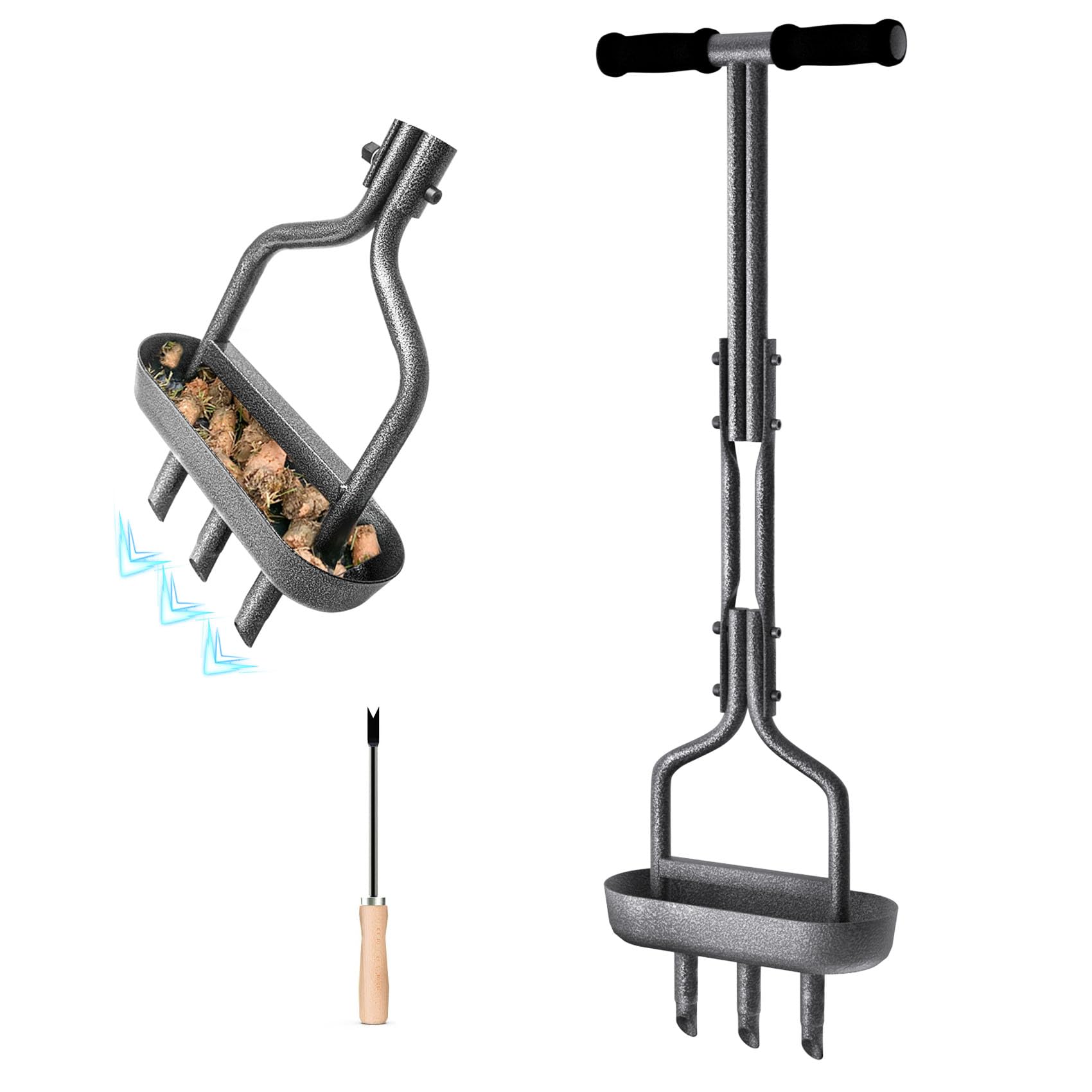 Lawn Aerator Core Aerator Lawn Tool, JONONMAS Lawn Plug Aerator Manual ...