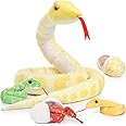 Amazon.com: MorisMos Giant Yellow Boa Constrictor Snake, Realistic ...