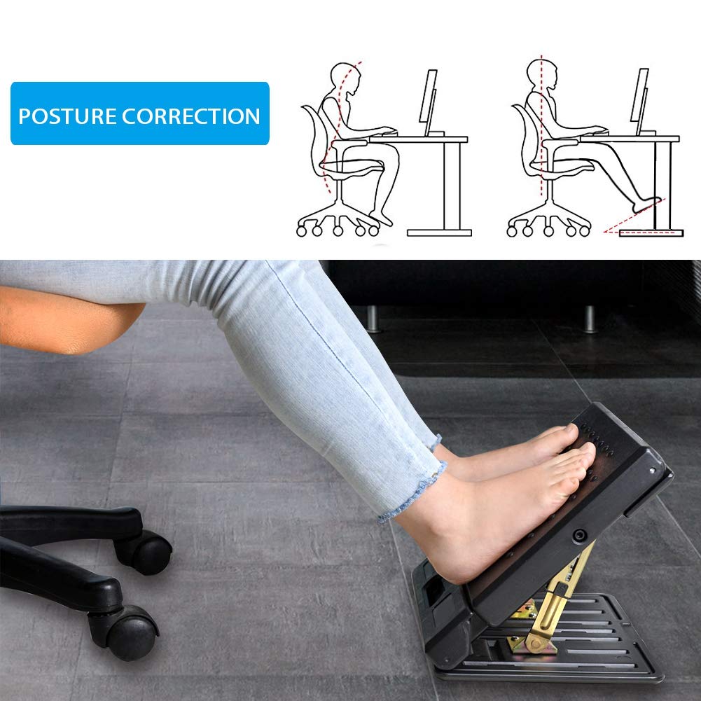 Mua Foot Rest for Under Desk at Work 4-Level Height Adjustable ...