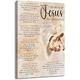 Amazon.com: Axglnumber Jesus Wall Decor Framed Christian Poster, The ...