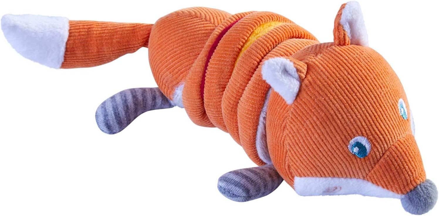 Amazon.com: HABA Fox Soft Corduroy Vibrating Plush Baby Toy: Toys & Games