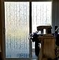 Amazon.com: Finnez Bamboo Window Film for Privacy Frosted Window Film ...