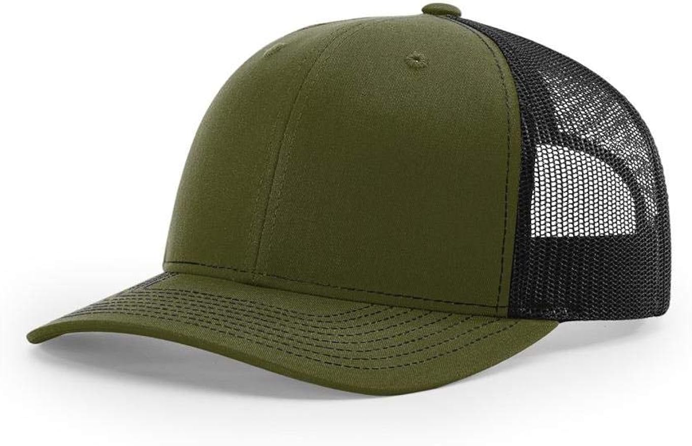 Amazon.com: RICHARDSON Loden/Black 112 Mesh Back Trucker Cap Snapback ...