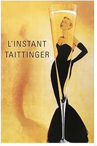 (24x36) L'Instant Taittinger (Grace Kelly Champagne Ad) Art Poster Print : Home & Kitchen