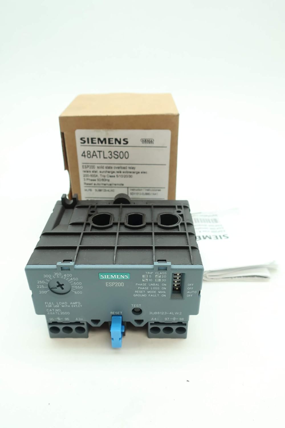 SIEMENS 48ATL3S00 ESP200 Relé de sobrecarga de estado sólido 200-600A ...